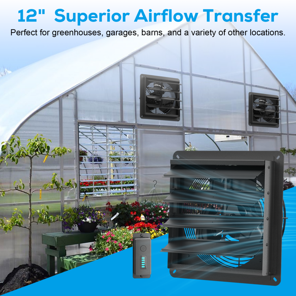 576 CFM 10 Inch Shutter Exhaust Fan | AirBird S10
